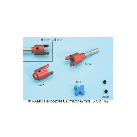 Claw coupling 6.0 mm, shaft 5 mm